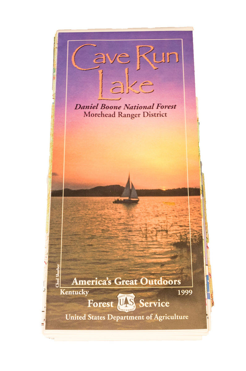 Guide Books USFS Cave Run Lake Topographic Map – J&H Outdoors